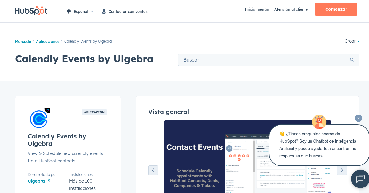 Calendly Events by Ulgebra - Aplicaciones de Programación para HubSpot ...