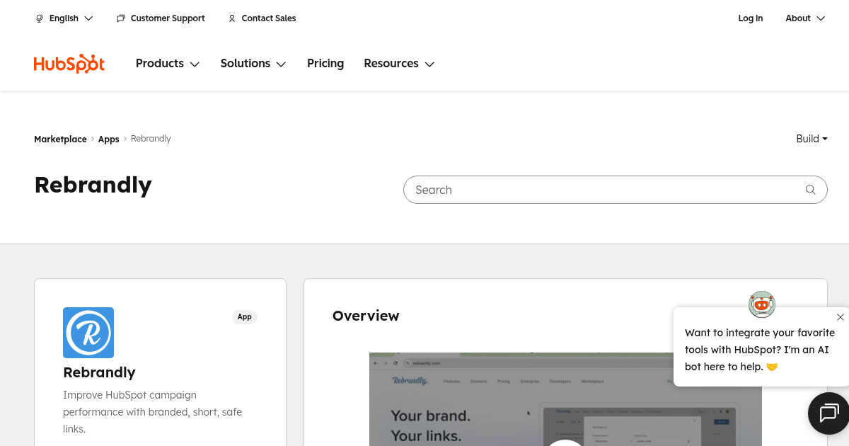 Rebrandly - App for HubSpot | Rebrandly
