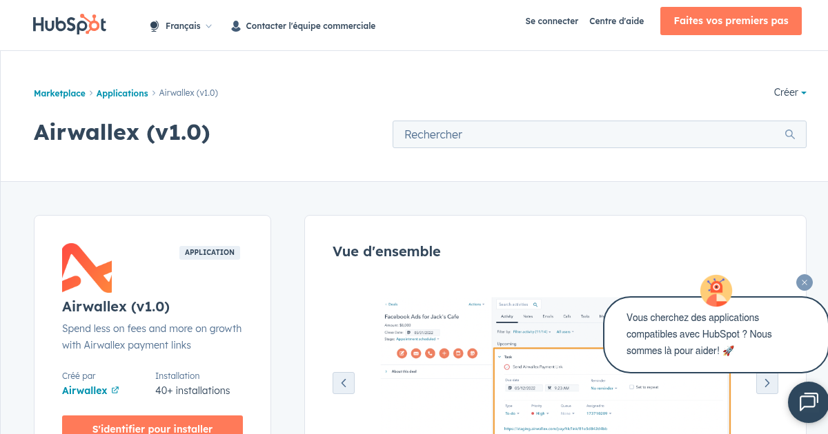 Airwallex (v1.0) - Application pour HubSpot | HubSpot
